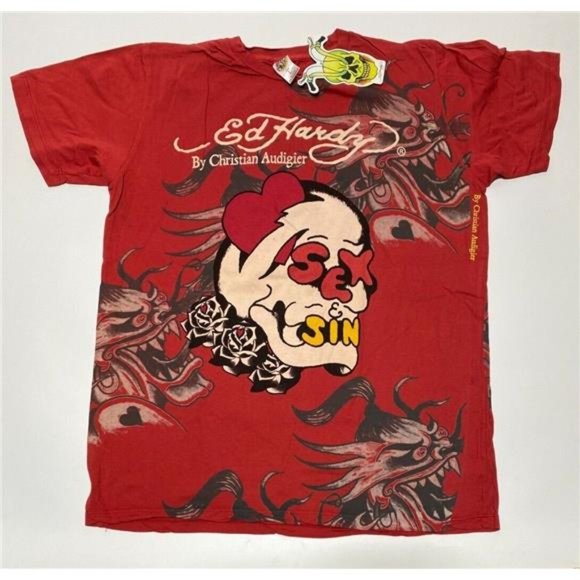 Ed Hardy | Shirts | Retro Fashion Icon Authentic New Vintage Mens Ed ...
